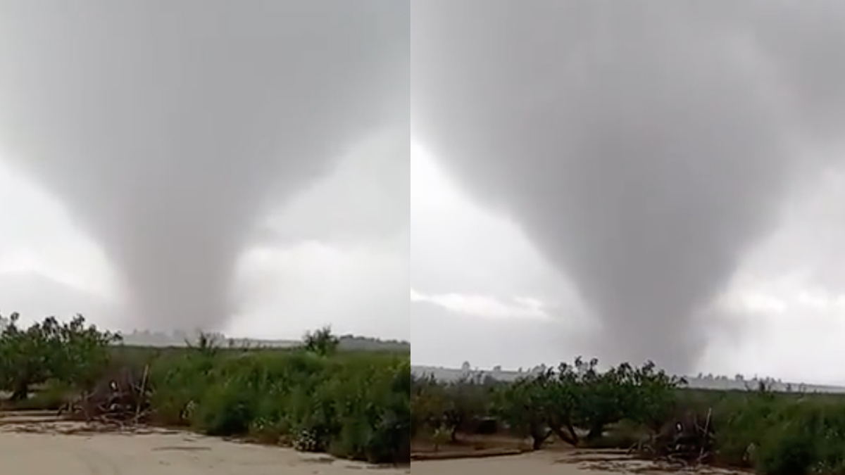 Tornado caught on camera in Pliego, Spain yesterday (UPDATE)